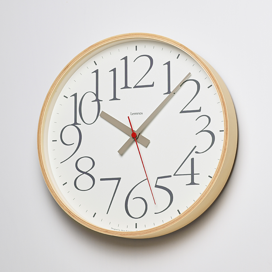 Lemnos（レムノス） タカタレムノス 掛け時計 カーサ エーワイ クロック アールシー 電波 クオーツ 電池式 ホワイト スイープセコンド ...