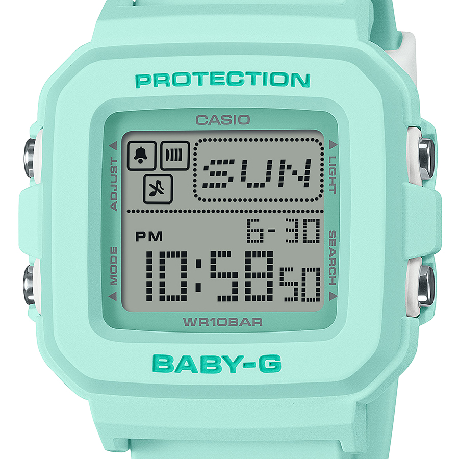 BABY-G BGD-10シリーズ BGD-10-3JF レディース 腕時計 電池式 デジタル スクエア 樹脂バンド グリーン 国内正規品 ...