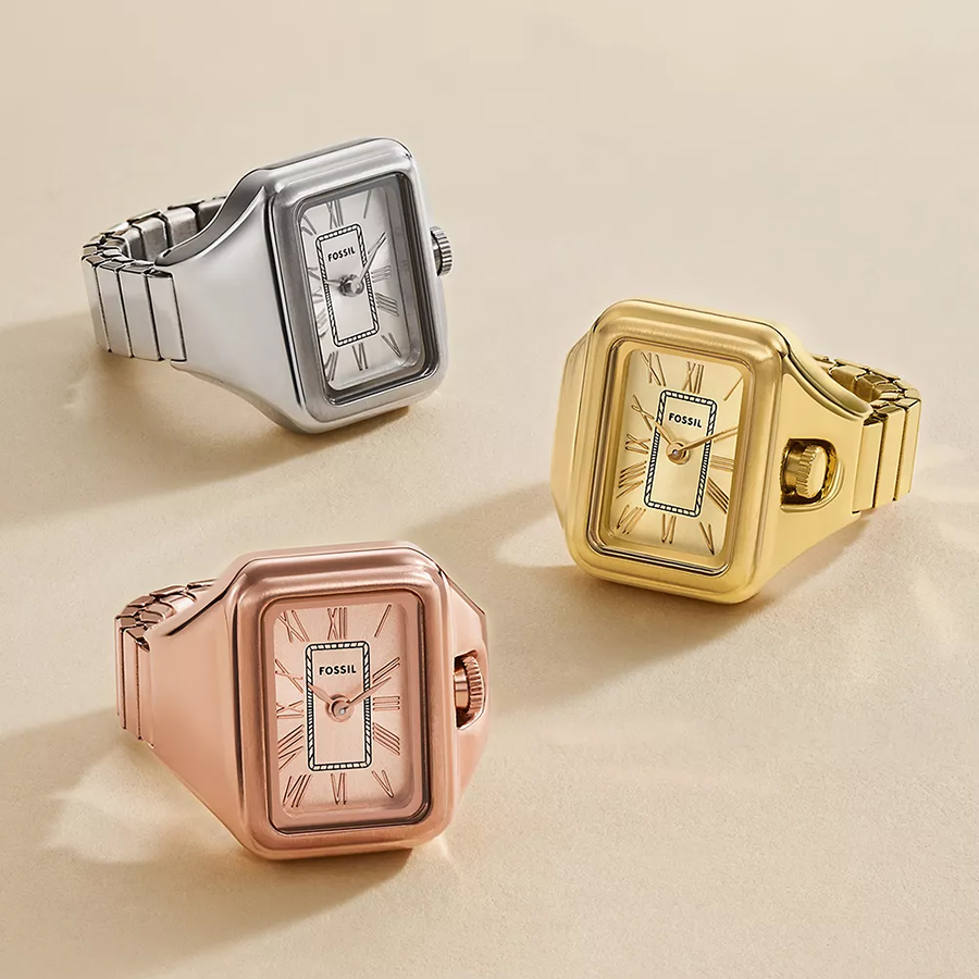 FOSSIL フォッシル RAQUEL ラケル ウォッチリング ES5343 レディース 時計 クオーツ 電池式 アナログ スクエア ゴールド ...