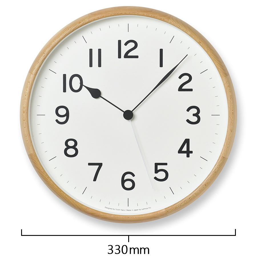 Lemnos タカタレムノス 掛け時計 カーサ ルート クオーツ 電池式 丸型 ナチュラル スイープセコンド 奈良 雄一 NY21-08NT : ザ・クロックハウスPlus+ヤフー店 - 通販 ...