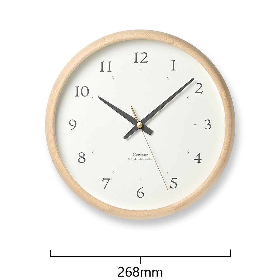 タカタレムノス 掛け時計 プレイン セントール クロック クオーツ 電池式 ホワイト スイープセコンド PC23-14WH : pc23 ...