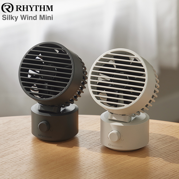 RHYTHM（時計） 選べる2色 リズム 扇風機 USB 卓上 大風量 2重反転 ミニファン 首振り Silky Wind Mini 9ZF038RH : ザ・クロックハウスPlus+ヤフー店 ...
