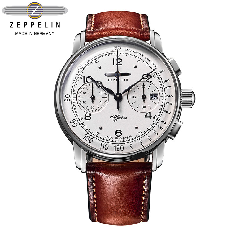 ZEPPELIN 無金利ローン可 ツェッペリン 100周年記念シリーズ 8676-1 メンズ 腕時計 時計 クロノグラフ ビジネス ウォッチ ...
