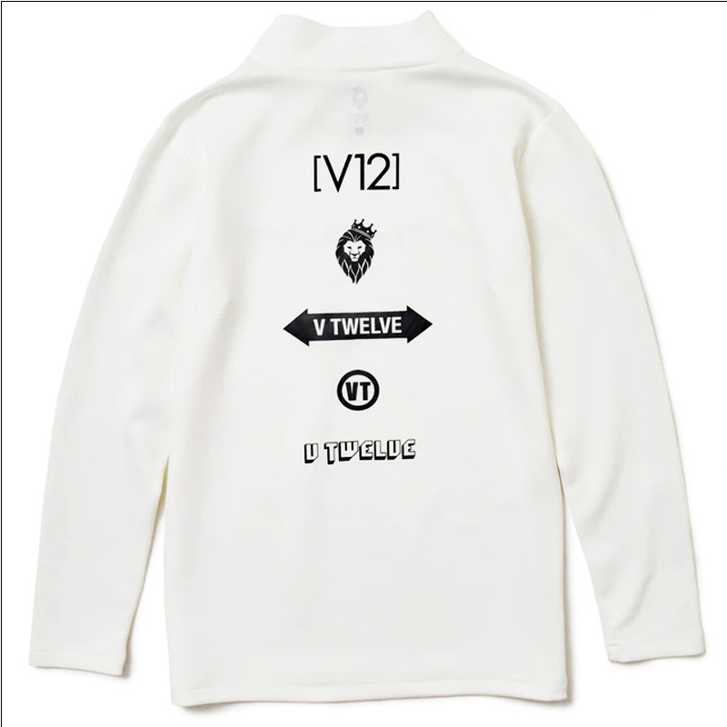 V12 ゴルフ レディース モックネック 長袖シャツ 3D 2TONE MOCK V122220-CT01 ヴィ・トゥエルヴ 【新品】RCBR ハイネック ゴルフウェア レディス V12 GOLF V12（ヴィ・トゥエルヴ） ゴルフ レディース モックネック 長袖シャツ
