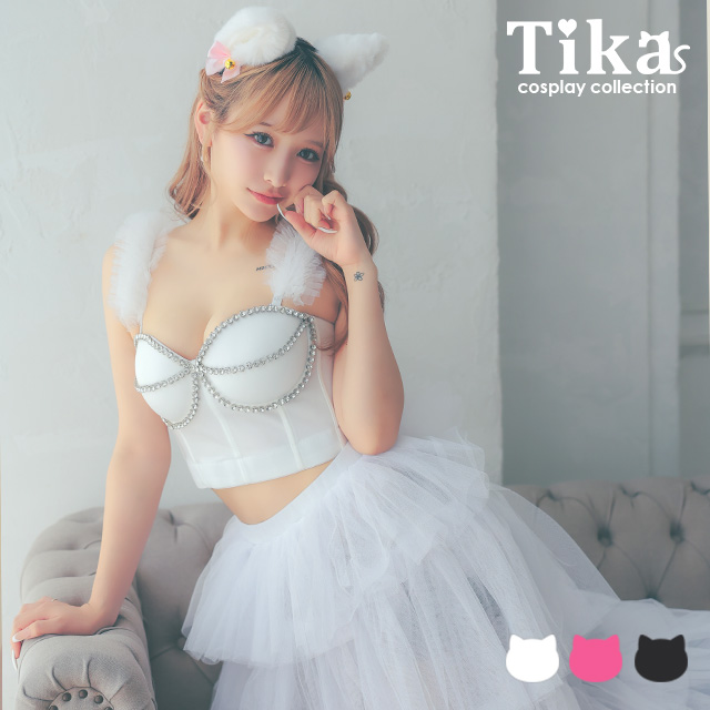 ハロウィンコスプレ アニマル へそ出し ビスチェ ふわふわ ハロウィンコスプレ アニマル へそ出し ビスチェ ふわふわ