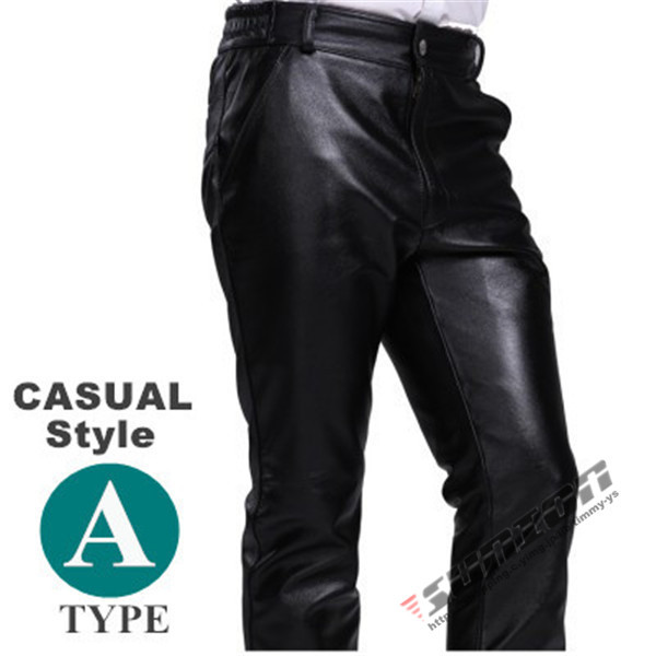 革パンツ 秋冬 羊革 ライダースパンツ メンズ 本革パンツ ライディング