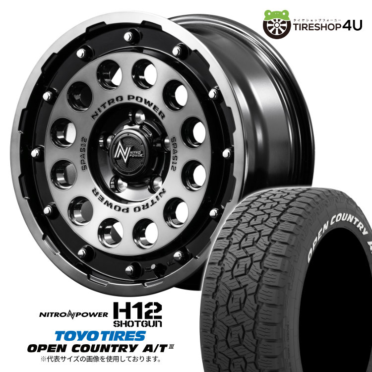 ナイトロパワー H12ショットガン 16x7.0J 5/114.3 +40 BCMC TOYO トーヨー オープンカントリー A/T3W 215/70R16 WL デリカD5 : TIRE ...