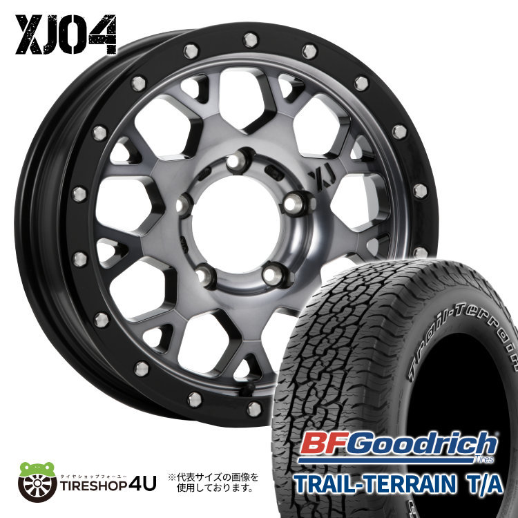 4本セット XTREME-J XJ04 16x5.5J 5/139.7 +22 GBM BFグッドリッチ トレイルテレーン T/A 205/80R16 WL ジムニー JB64 JB23 W ...