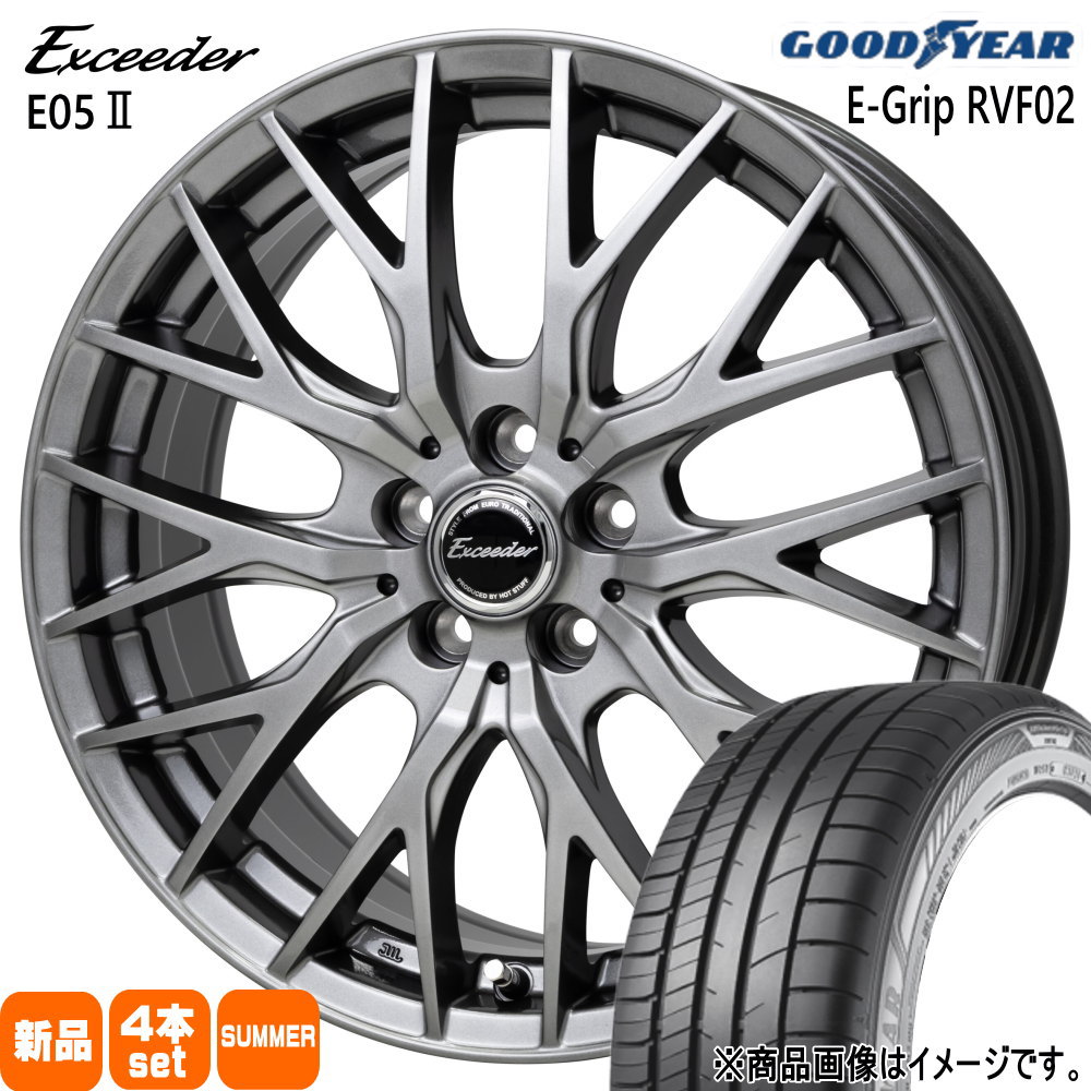 グッドイヤー 205/55R16 94V EfficentGrip RVF02 夏用 サマータイヤ Exceeder E05 2 86 BRZ プリウス インプレッサ etc : タイヤ ...