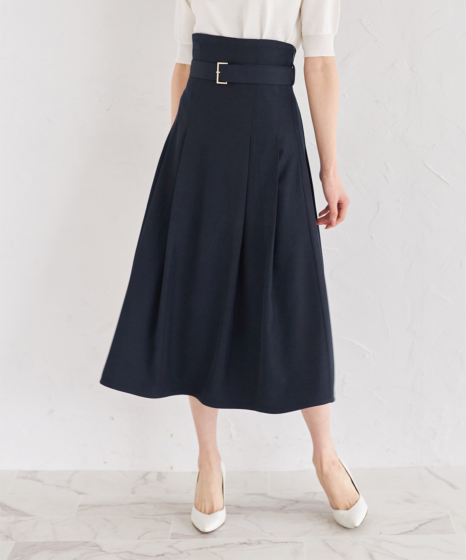 tocco closet ベルト付きハイウエストフレアスカート【rosavira ロサヴィラ】 : tocco closet - 通販 - Yahoo!ショッピング