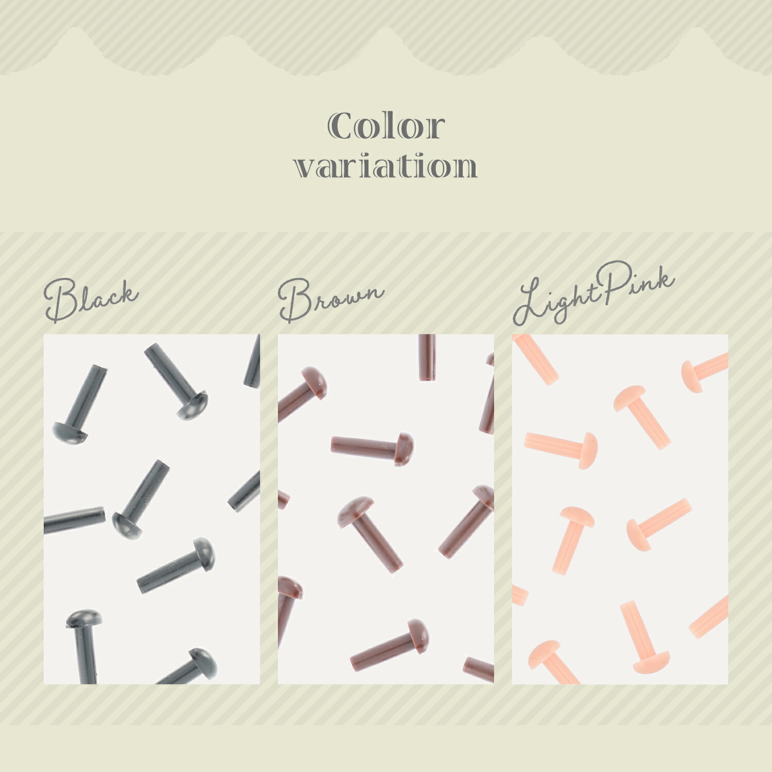 清原 KIYOHARA モフモフモール 差し鼻 4.5mm 3色展開 MOFP-03 : 特殊素材問屋 - 通販 - Yahoo!ショッピング