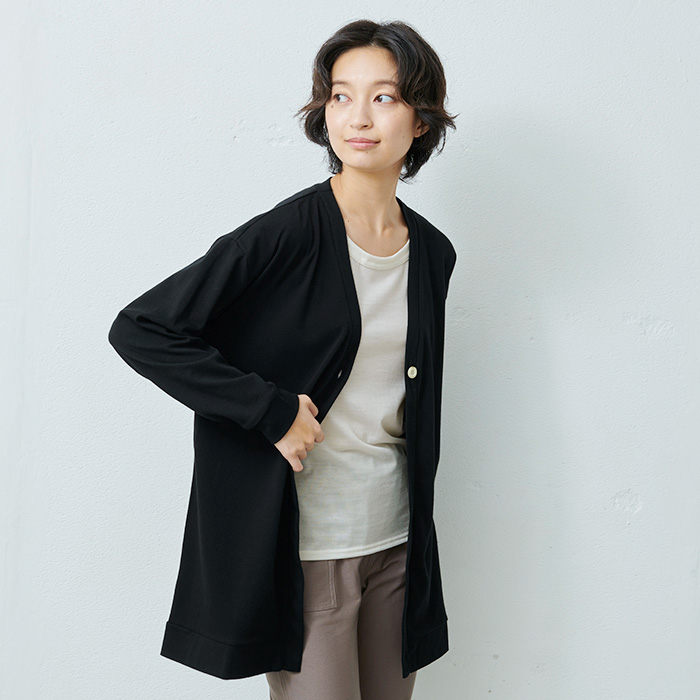 TOKYO BASIC ロングカーディガン レディース 薄手 綿 ふわふわ コットン100% ゆったり 日本製 : TOKYO BASIC 東京ベーシック - 通販 - Yahoo!ショッピング