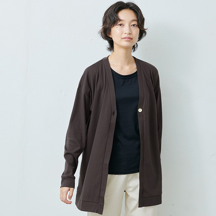 TOKYO BASIC ロングカーディガン レディース 薄手 綿 ふわふわ コットン100% ゆったり 日本製 : TOKYO BASIC 東京ベーシック - 通販 - Yahoo!ショッピング