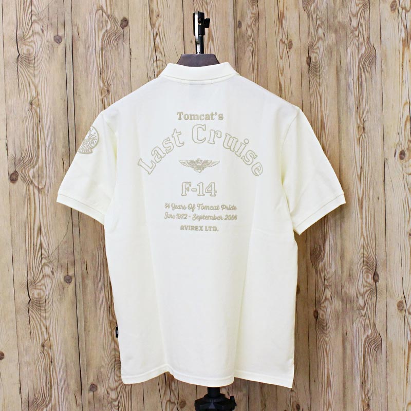 AVIREX（アヴィレックス） FADE WASH LAST CRUISE EMB POLO SHIRT 783