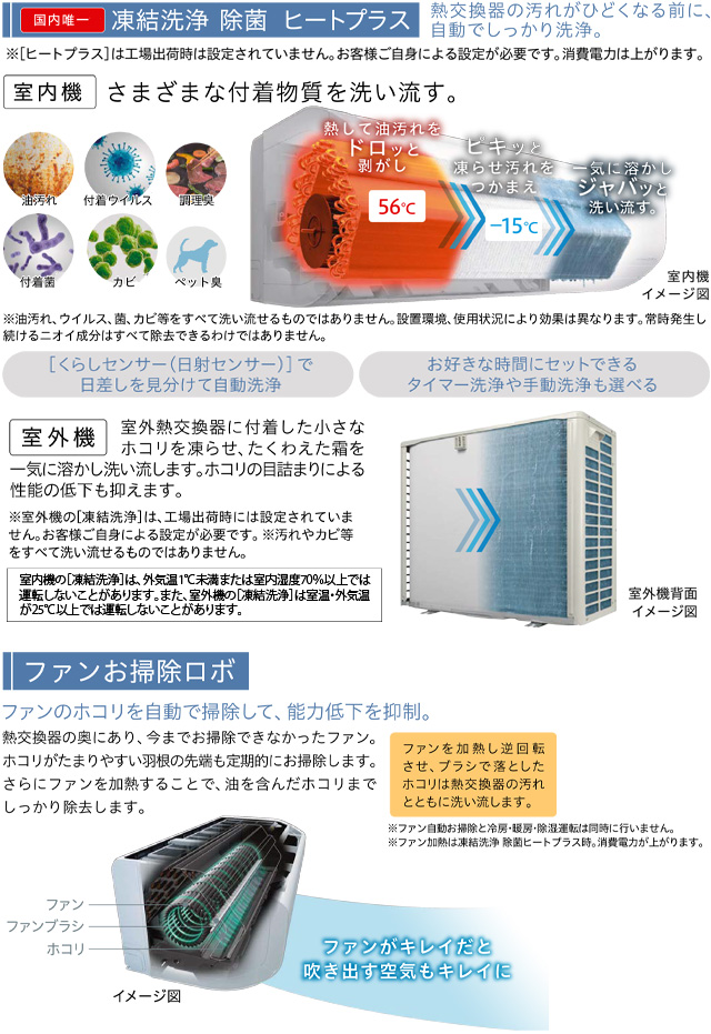 日立（HITACHI） 白くまくん ZJシリーズ ルームエアコン 冷房/暖房：20畳程度 RAS-ZJ6326D-W ハイグレードモデル ...