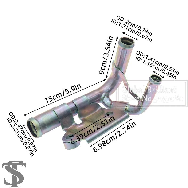 並行輸入品 SH20-15-290A エンジン冷却液バイパスパイプマツダ 3 BM BN マツダ 6 GJ GL CX-5 KE 2.2L ...