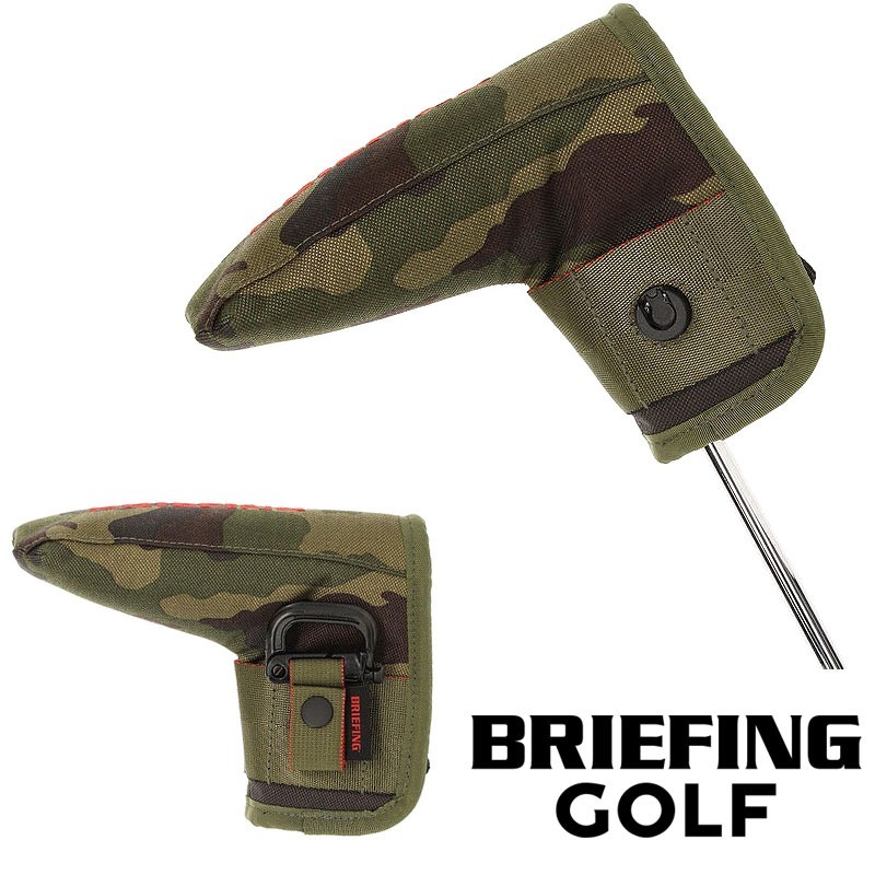 プレーが ブリーフィング GOLF PUTTER COVER VORTEX BRG211G48 ボア素材 軽量 ボルテックスキャンバス ...