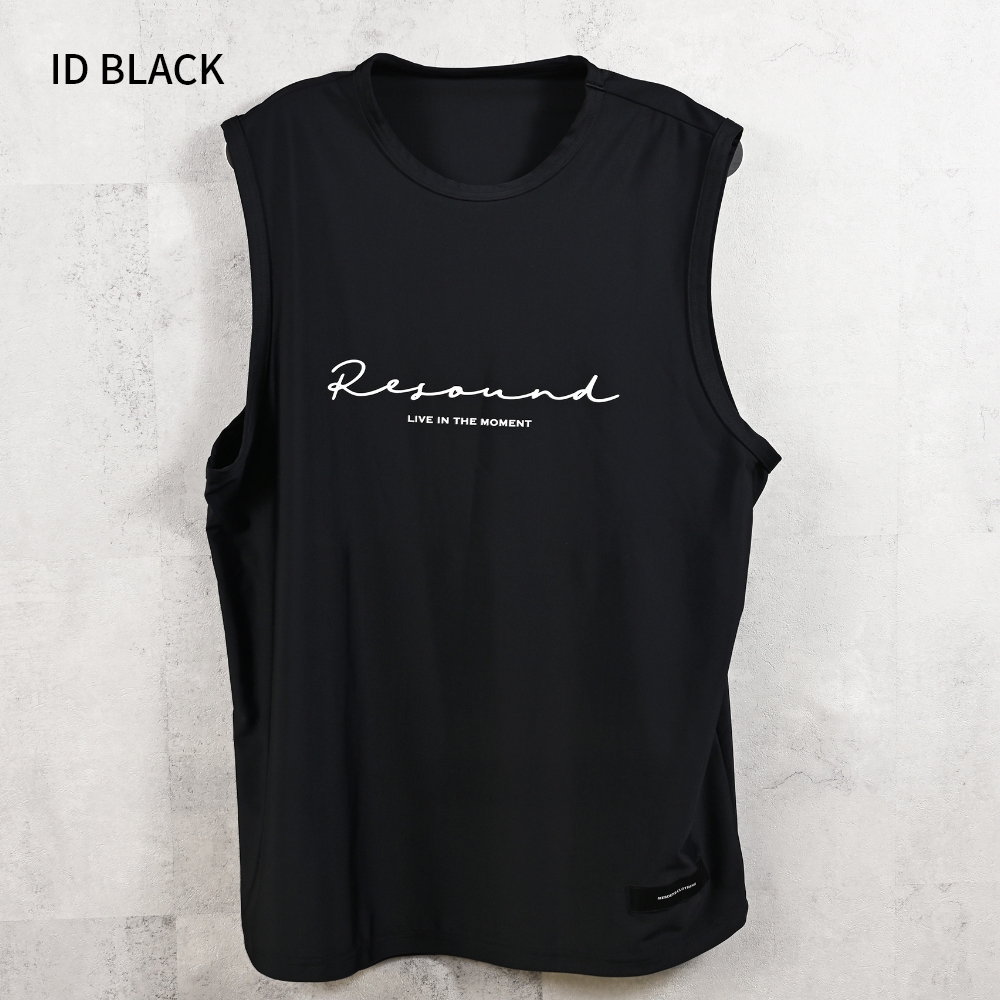 RESOUND CLOTHING リサウンドクロージング RUSH OVER NO SLEEVE RC36-T-010 ノースリーブ 吸湿発散 RCブラック RCホワイト IDブラック ID ...