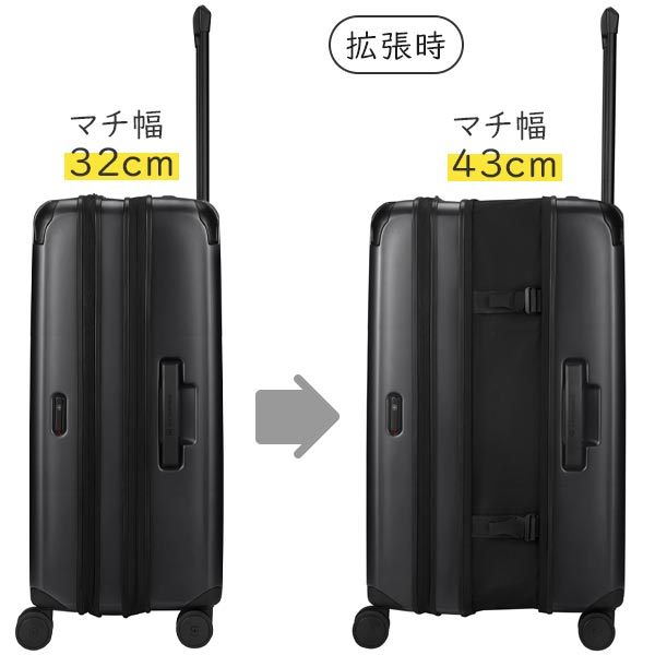 ビクトリノックス スペクトラ 3.0 エキスパンダブル ラージ ケース (103L/最大143L) 拡張 ファスナータイプ 手荷物預け入れサイズ 611761 611762 VICTORINOX（ビクトリノックス） スペクトラ 3.0 エキスパンダブル