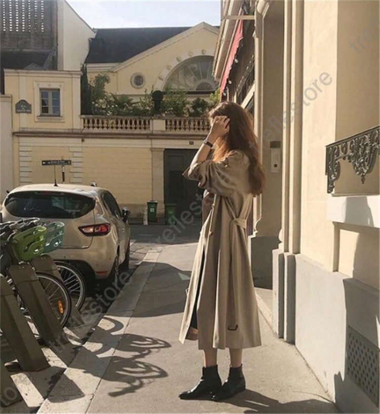 スプリングコート トレンチコート レディース 秋服 春 ロング Aライン ベルト付き オシャレ 着痩せ アウター 韓国風 通勤 OL 20代 30代 : treflestore - 通販 ...