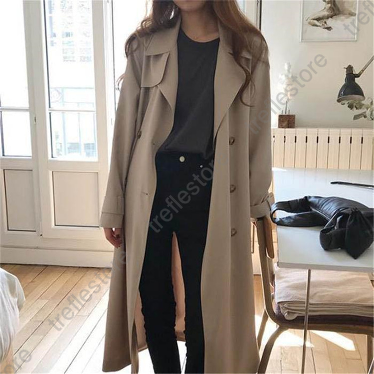 スプリングコート トレンチコート レディース 秋服 春 ロング Aライン ベルト付き オシャレ 着痩せ アウター 韓国風 通勤 OL 20代 30代 : treflestore - 通販 ...