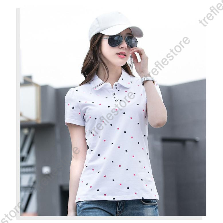 ゴルフウェア レディース ポロシャツ 半袖 ドット : treflestore - 通販 - Yahoo!ショッピング