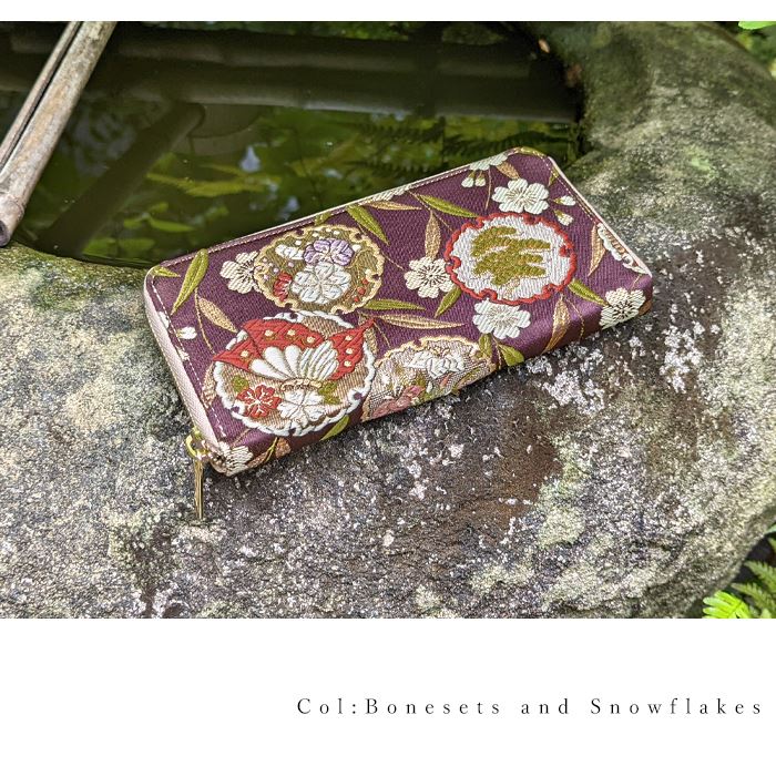 長財布 西陣織 レディース メンズ 極 財布 女性 大容量 ラウンド