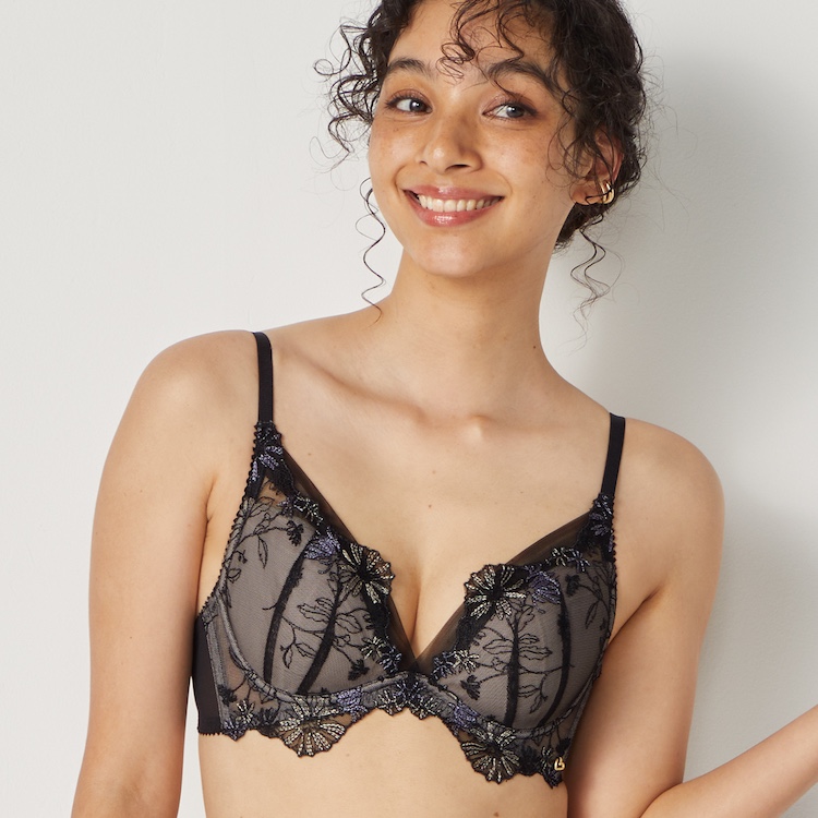 AMOSTYLE (アモスタイル)AMOSTYLE DeepV ブラジャー(パッドなし) グレースフルフラワー(E,Fカップ) AMST1486 WHP JX : トリンプ公式ストア ヤフー店 ...