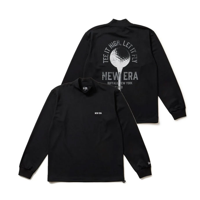 NEW ERA（ニューエラ） ゴルフ メンズ LS HIGH NECK KANOKO TEE BLK 14669870 秋 冬 : つるや ...