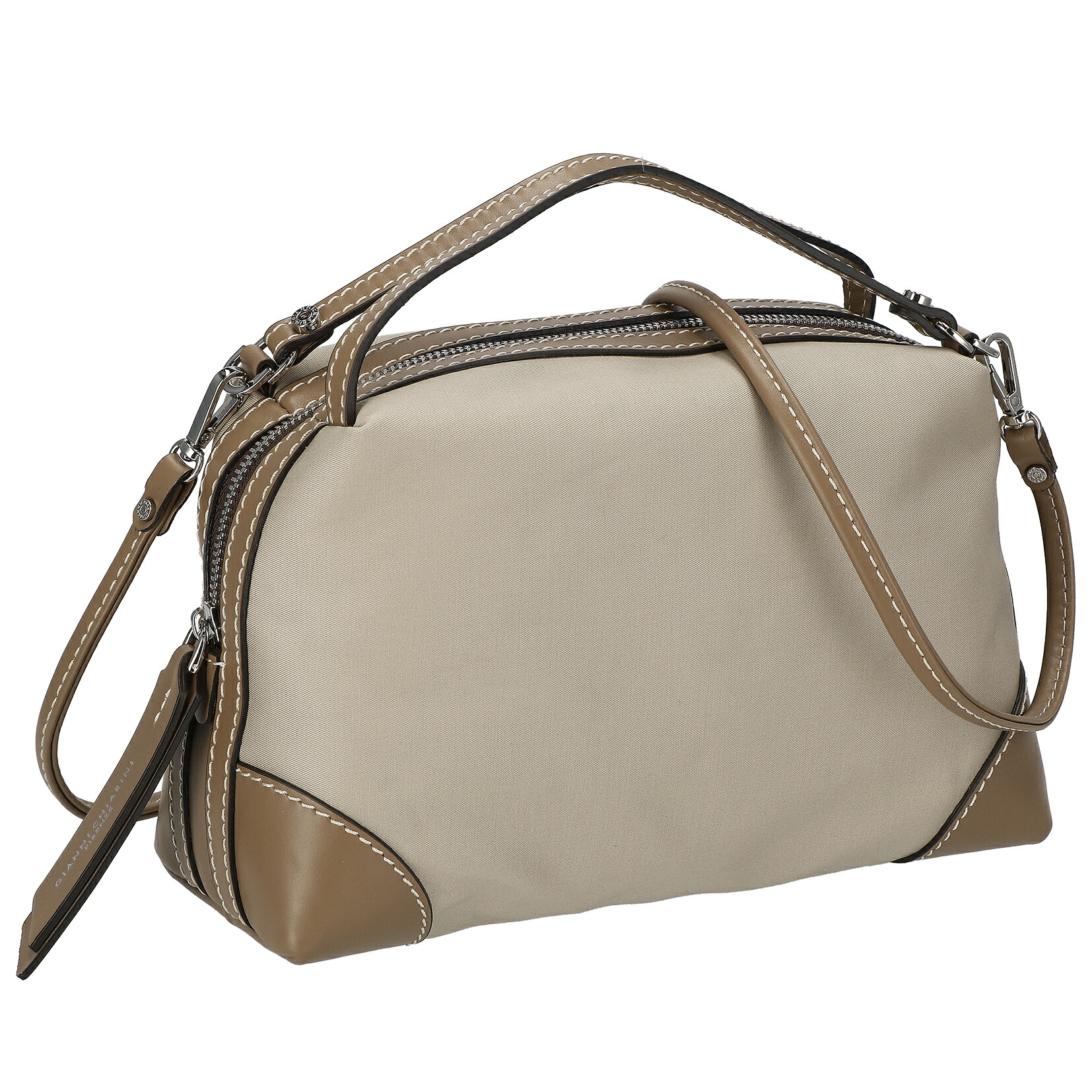 GIANNI CHIARINI ジャンニキアリーニ バッグ ハンドバッグ ALIFA M アリファ BS 8648 VAR.BEIGE レディース 2WAY ショルダー付 ポーチ付 : U ...