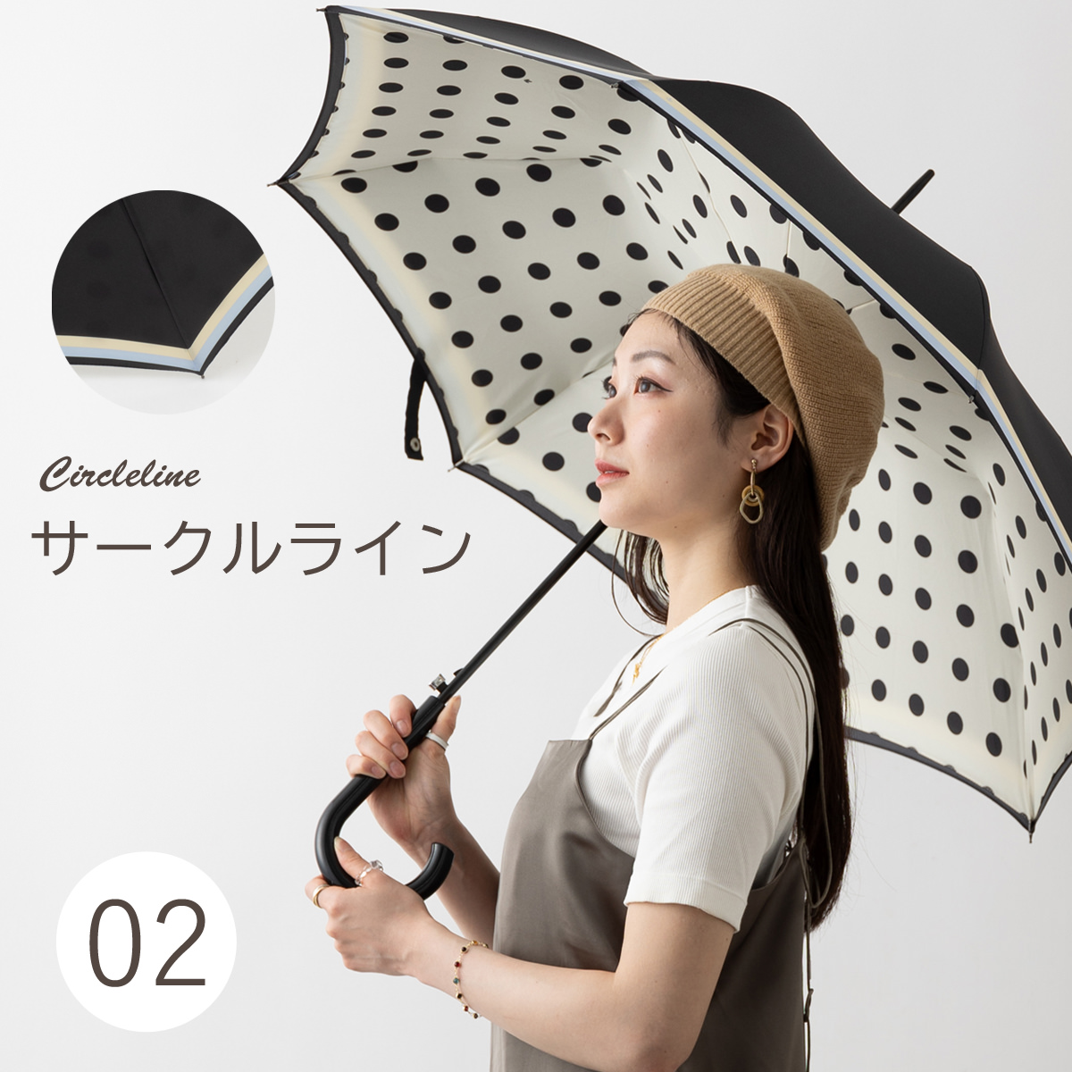 フルトン FULTON 傘 レディース 長傘 スタンダード傘 ブルームズベリー ブラック ジャンプ傘 2重構造 : クローゼスト - 通販 - Yahoo!ショッピング