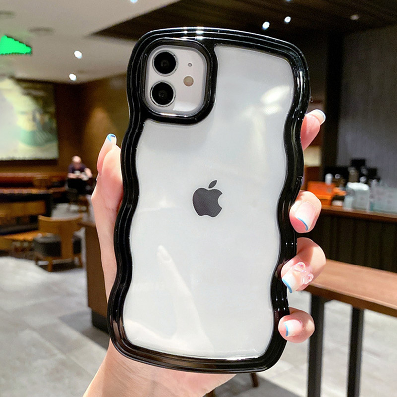 UNiCASE iPhoneケース iPhone15 14 13 SE 8 7 スマホケース スマホ ケース 韓国 人気 トレンド 背面型 ウェーブ型 なみなみ うねうね SNS映え プチプラ ...