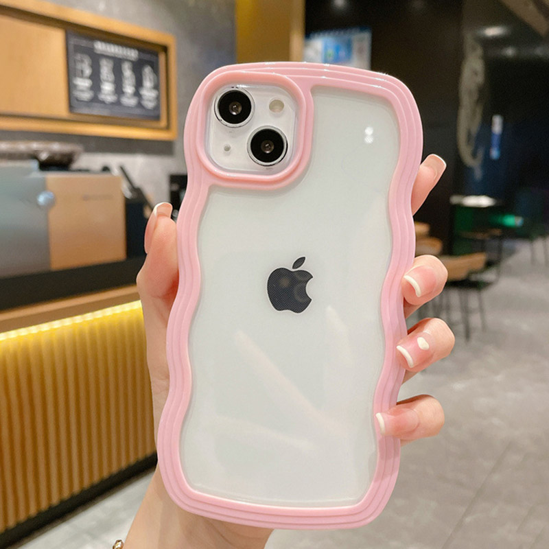 UNiCASE iPhoneケース iPhone15 14 13 SE 8 7 スマホケース スマホ ケース 韓国 人気 トレンド 背面型 ウェーブ型 なみなみ うねうね SNS映え プチプラ ...