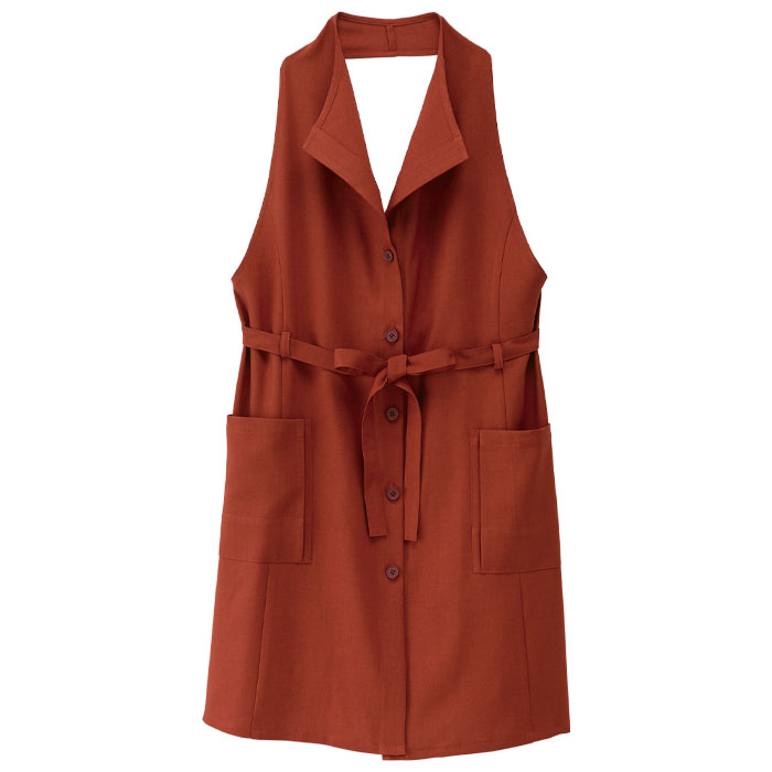 ボンユニ エプロンドレス お尻が隠れる 27208 胸付きエプロン 胸当てエプロン 首掛けタイプ M L 女性用 レディース BONUNI 爆買 : ビズタイム - 通販 - Yahoo!ショッピング