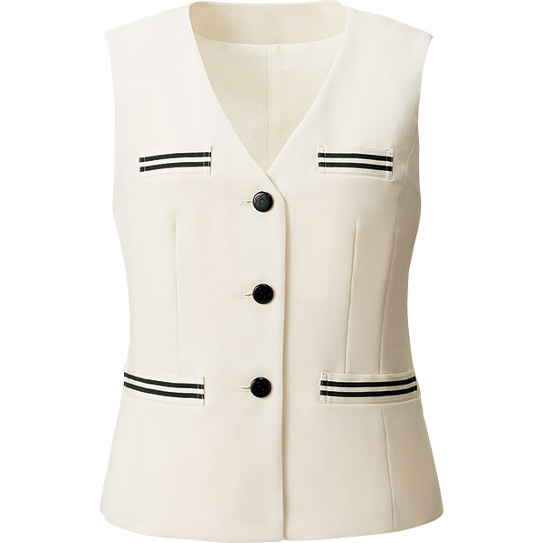 受付事務服 マリークヮント ベスト M23151 M23152 トリクシオンRダブルベネシャン :48m23151:ワーキングユニフォーム ...