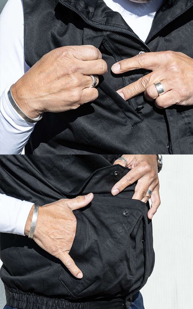 村上被服 2025年新作 秋冬 HONO 難燃軽防寒ベスト 4199 耐炎 耐熱 耐電