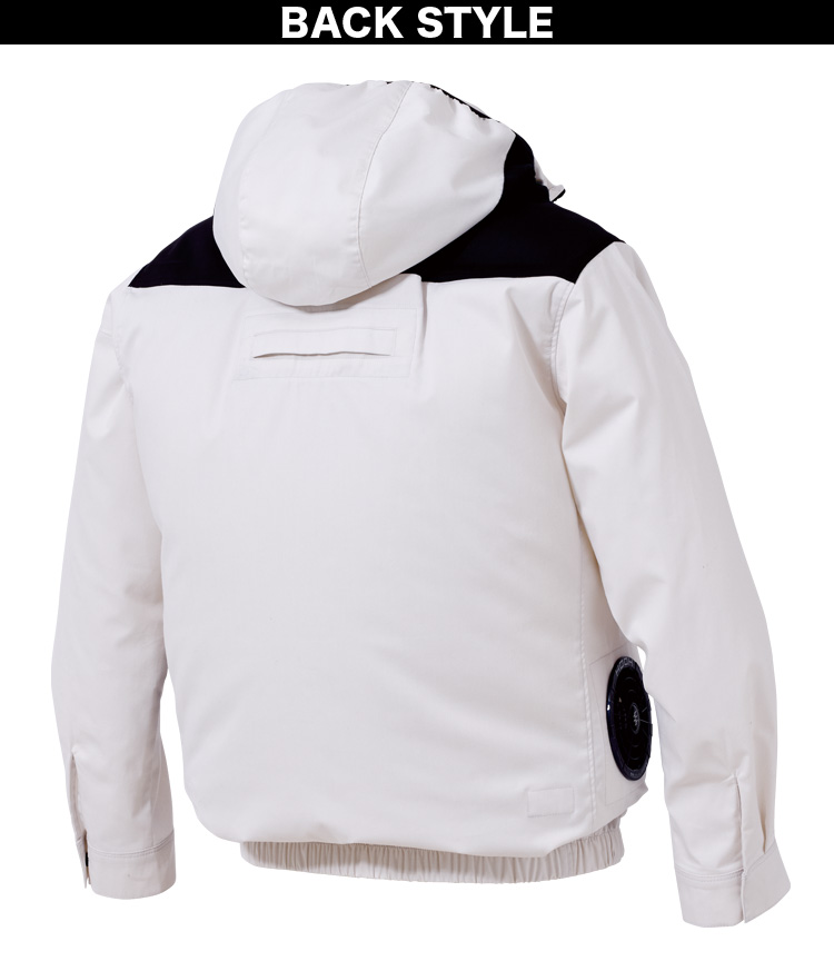 2025年新商品 快適ウェア 空調作業服 サイドファン 長袖フード