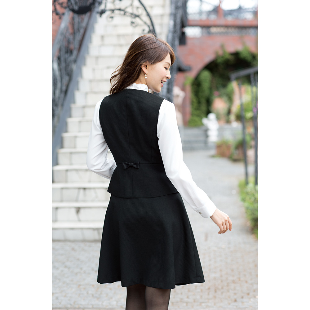 ジョア en joie アンジョア ベスト 5号〜15号 レディース ユニフォーム オフィス 制服 事務服 受付 コンパニオン かわいい ...