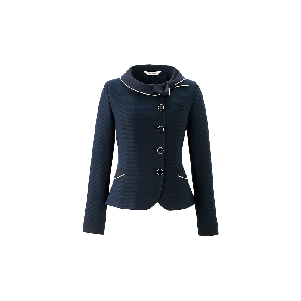 ジョア en joie アンジョア 長袖オーバーブラウス 17号 19号 レディース オフィス 制服 事務服 受付 コンパニオン かわいい ...