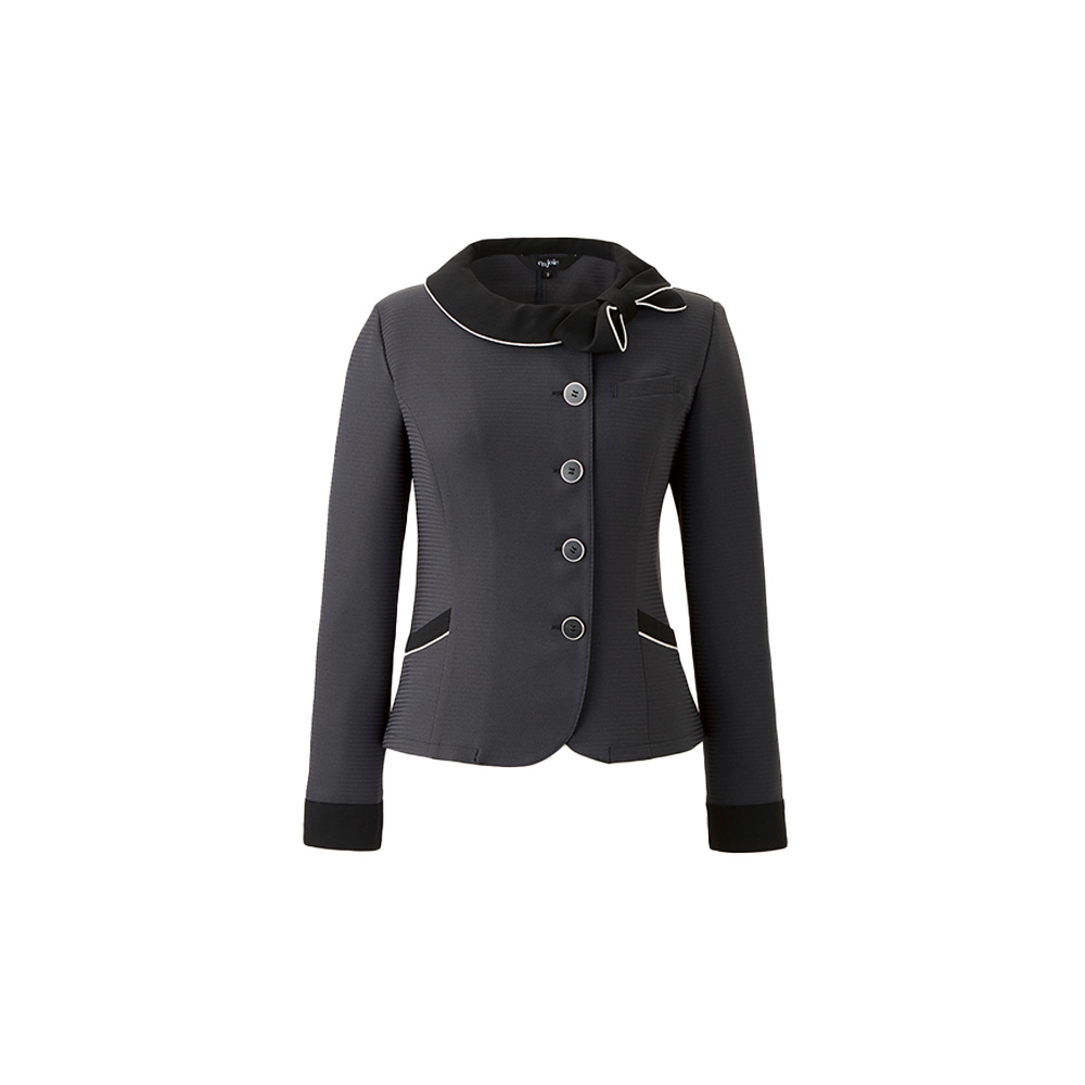ジョア en joie アンジョア 長袖オーバーブラウス 17号 19号 レディース オフィス 制服 事務服 受付 コンパニオン かわいい ...