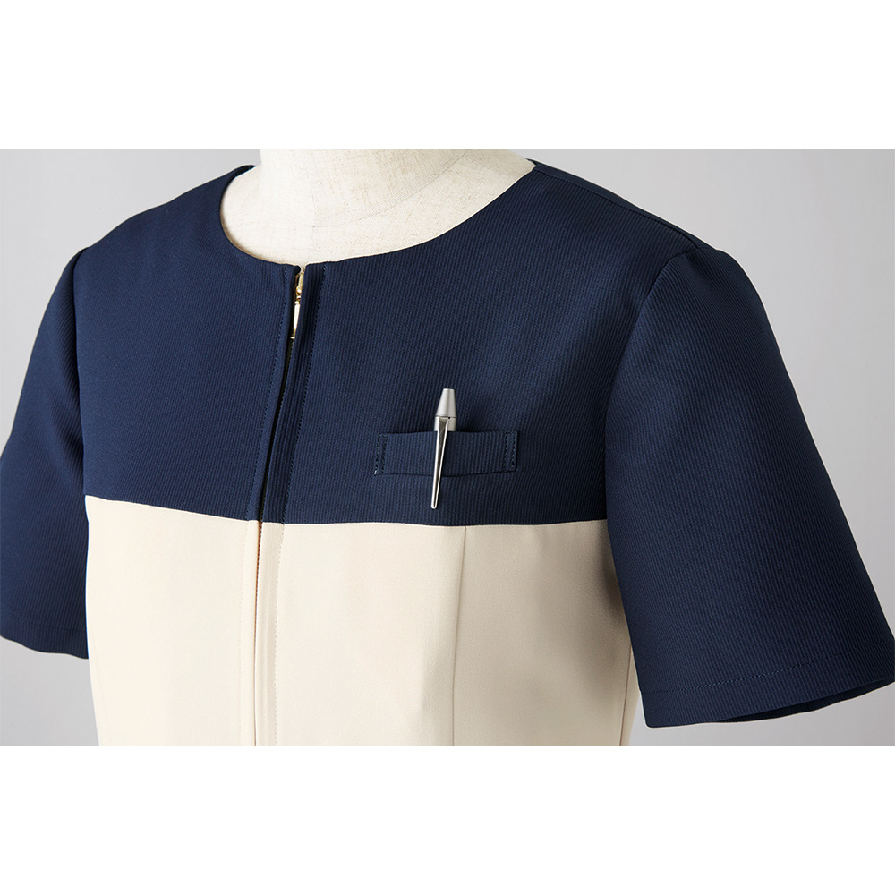 en joie アンジョア ワンピース 7号〜15号 レディース ユニフォーム 防透 高通気 美容 医療 サロン エステ クリニック 受付 ...