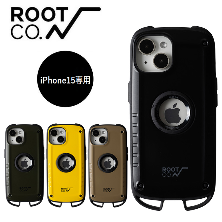 ROOT CO ルートコー【iPhone15専用】GRAVITY Shock Resist Case Rugged.アイフォンケース スマホケース スマホカバー キャンプ BBQ アウトドア ...