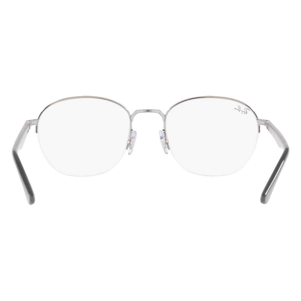 レイバン メガネ フレーム 純正レンズ対応 RX6487 2502 50 52 Ray-Ban ナイロール ハーフリム オーバル メタル ...