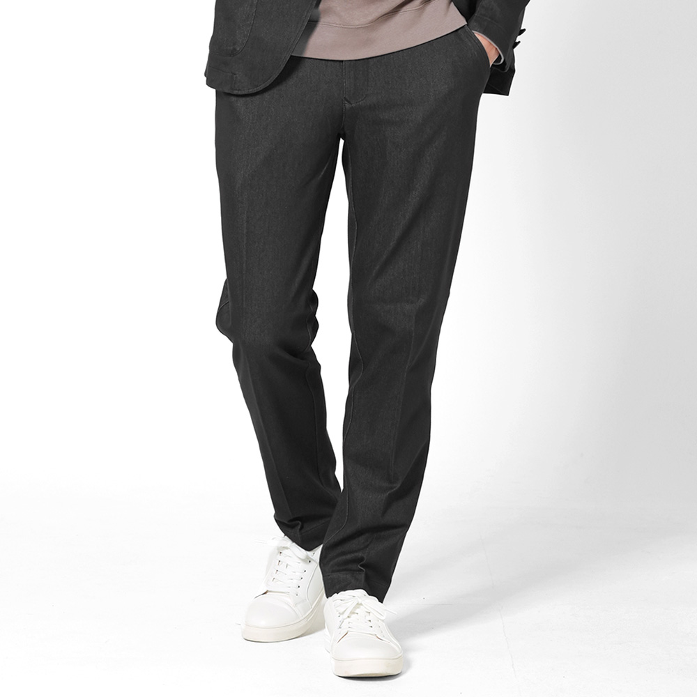 URBAN SQUARE イージースラックス メンズ カジュアルスーツ デニムライク ストレッチ 伸縮 家庭洗濯 ビジネス オフィス 春 秋 アーバンスクエア 64341 : URBAN ...