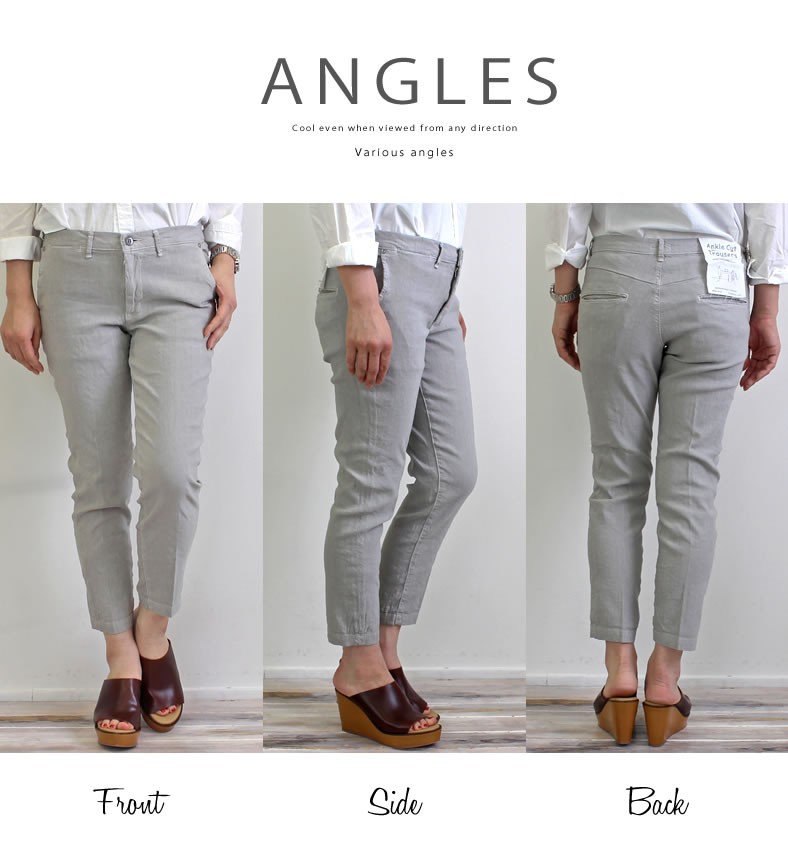 D.M.G. トラウザーパンツ ドミンゴ リネンパンツ DMG テーパード 麻