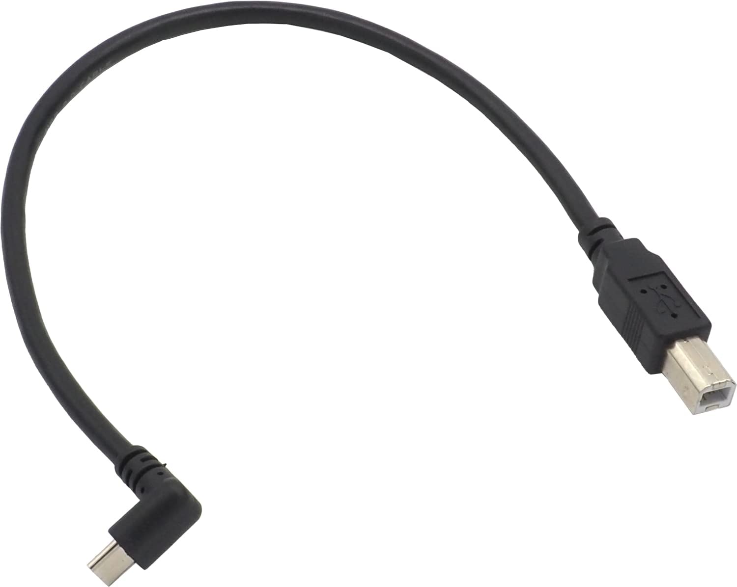 microUSBケーブル USB2.0 L字 microUSB (オス) - ストレート USB-B (オス) microB L字型 USBケーブル :af ...