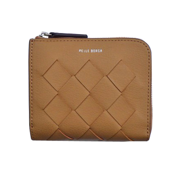 PELLE BORSA（ペレボルサ） PELLE BORSA Chrono Weave クロノウィーブ 二つ折り財布 ミニL字財布 コンパクト ...