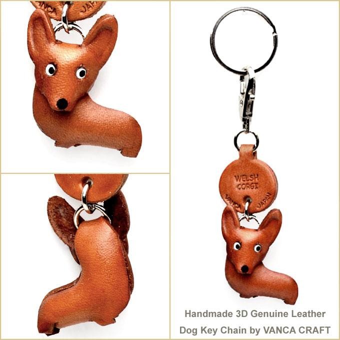 コーギー/ウェルシュコーギーペンブローク/犬キーホルダー/バンカクラフト 革物語/VANCA CRAFT/レザー/手作り/雑貨/革小物/名入れ ...