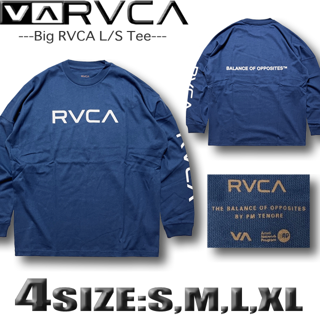 最短翌日配達 RVCA ルーカ ロンT メンズ サーフブランド 長袖Tシャツ ロングスリーブ オーバーサイズ ドロップショルダー ビッグサイズ ゆったり BE042-059 : be042 ...