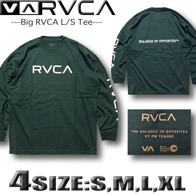 最短翌日配達 RVCA ルーカ ロンT メンズ サーフブランド 長袖Tシャツ ロングスリーブ オーバーサイズ ドロップショルダー ビッグサイズ ゆったり BE042-059 : be042 ...